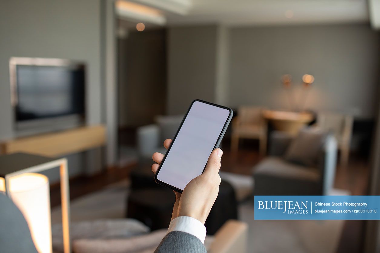 Young Chinese businessman and smart home-High-res stock photo for download