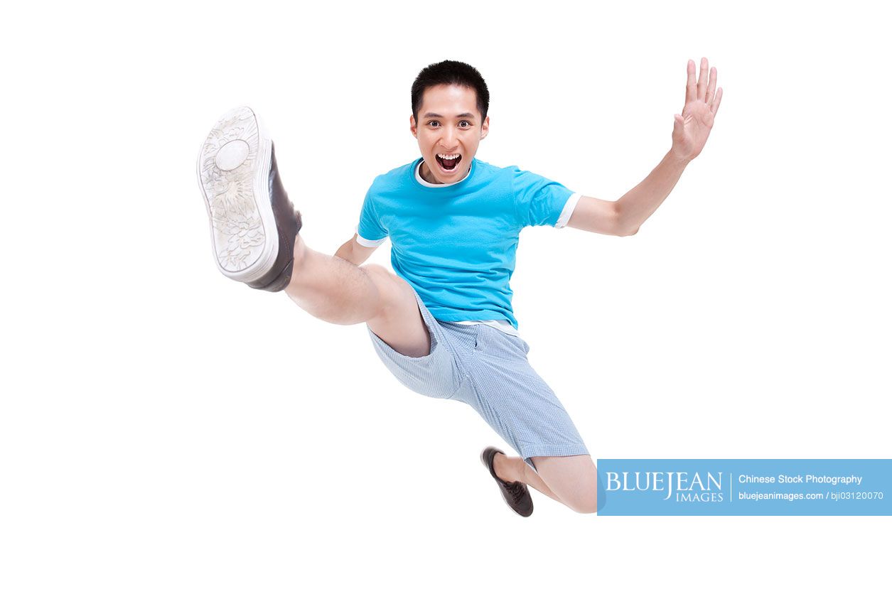 Very Happy Man Jumping