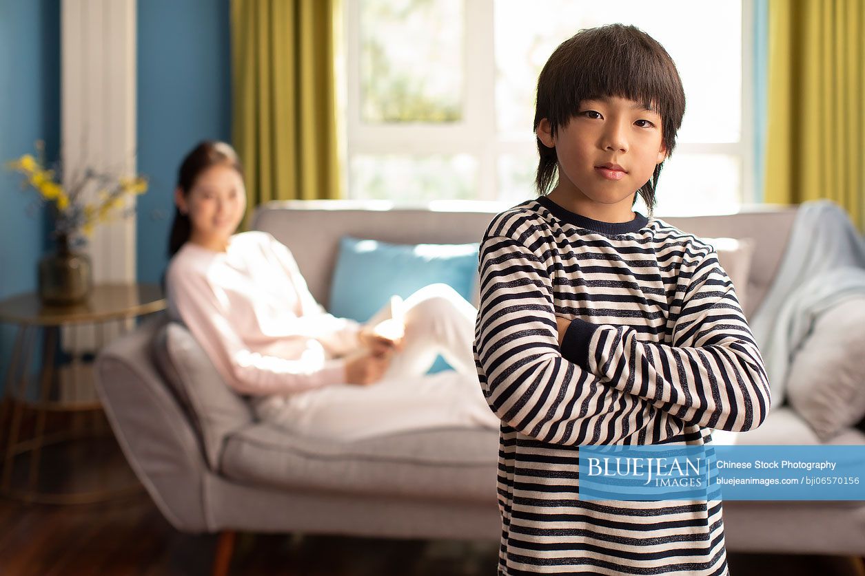 Portrait of cute Chinese boy-High-res stock photo for download