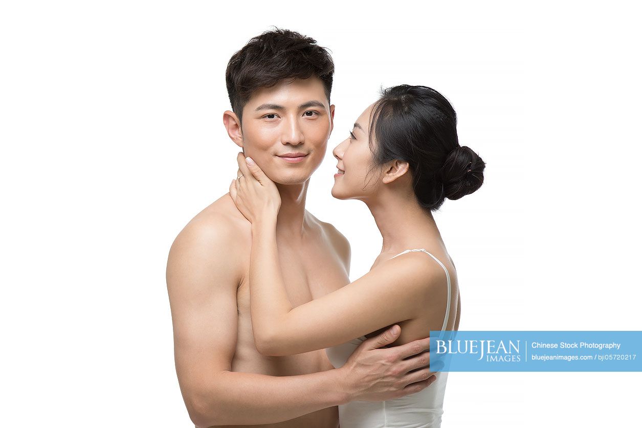 Happy young Chinese couple-High-res stock photo for download