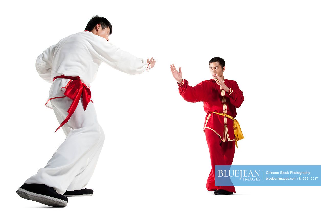 Two Chinese rivals fighting-High-res stock photo for download