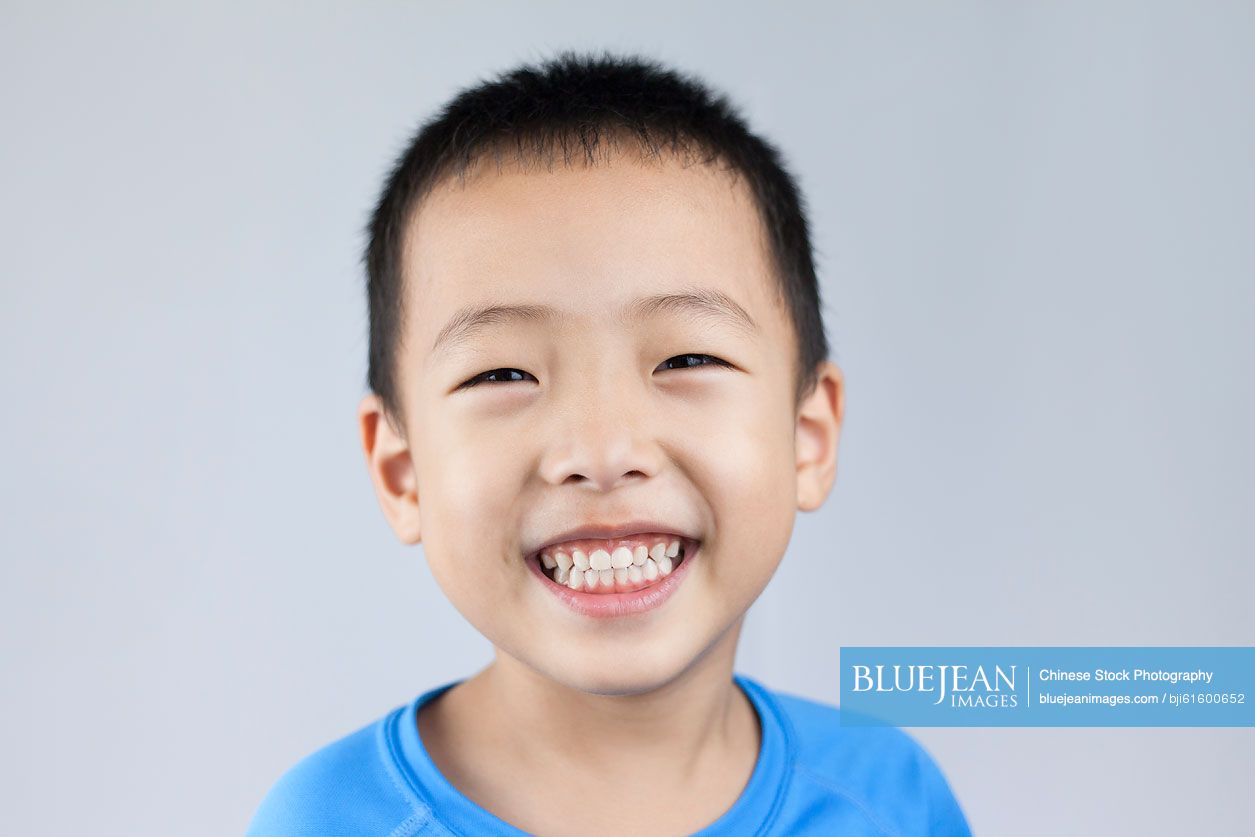 Happy Little Chinese Boy High res Stock Photo For Download