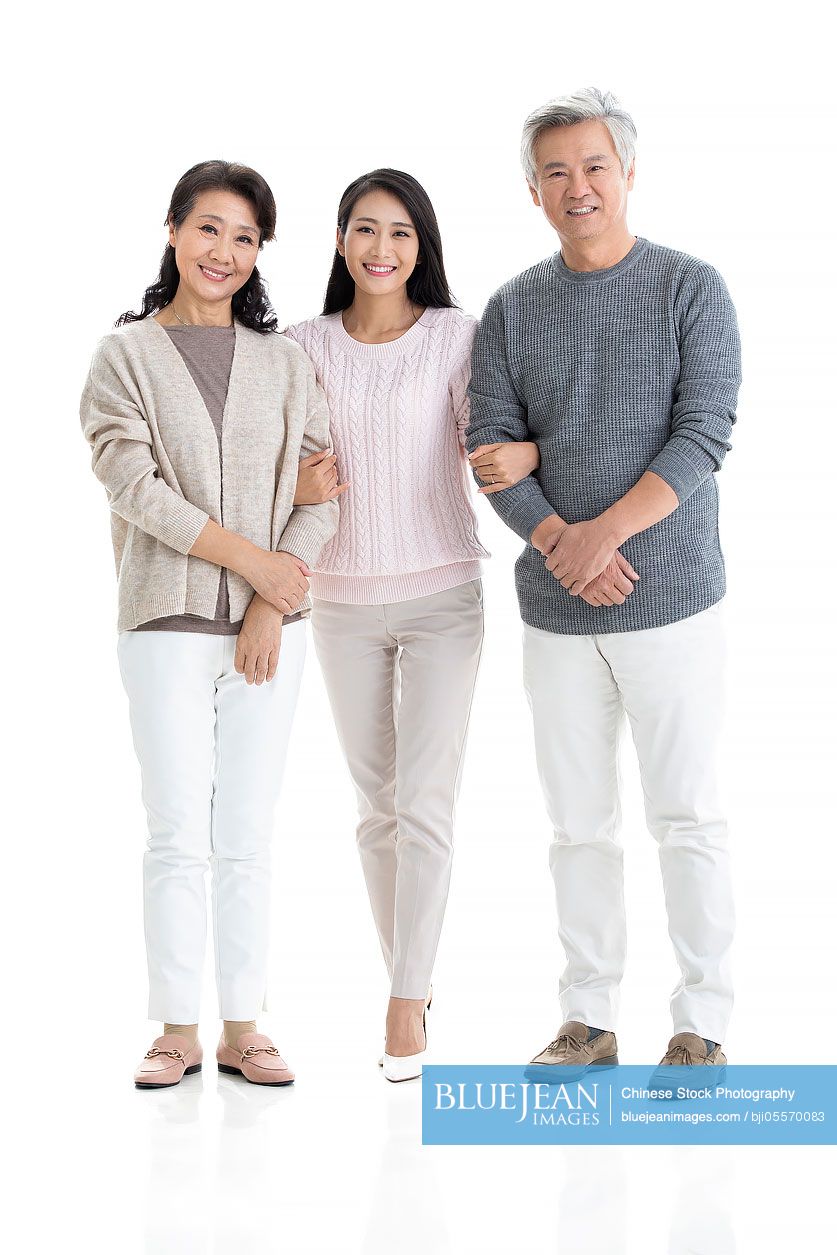 Happy Chinese family-High-res stock photo for download