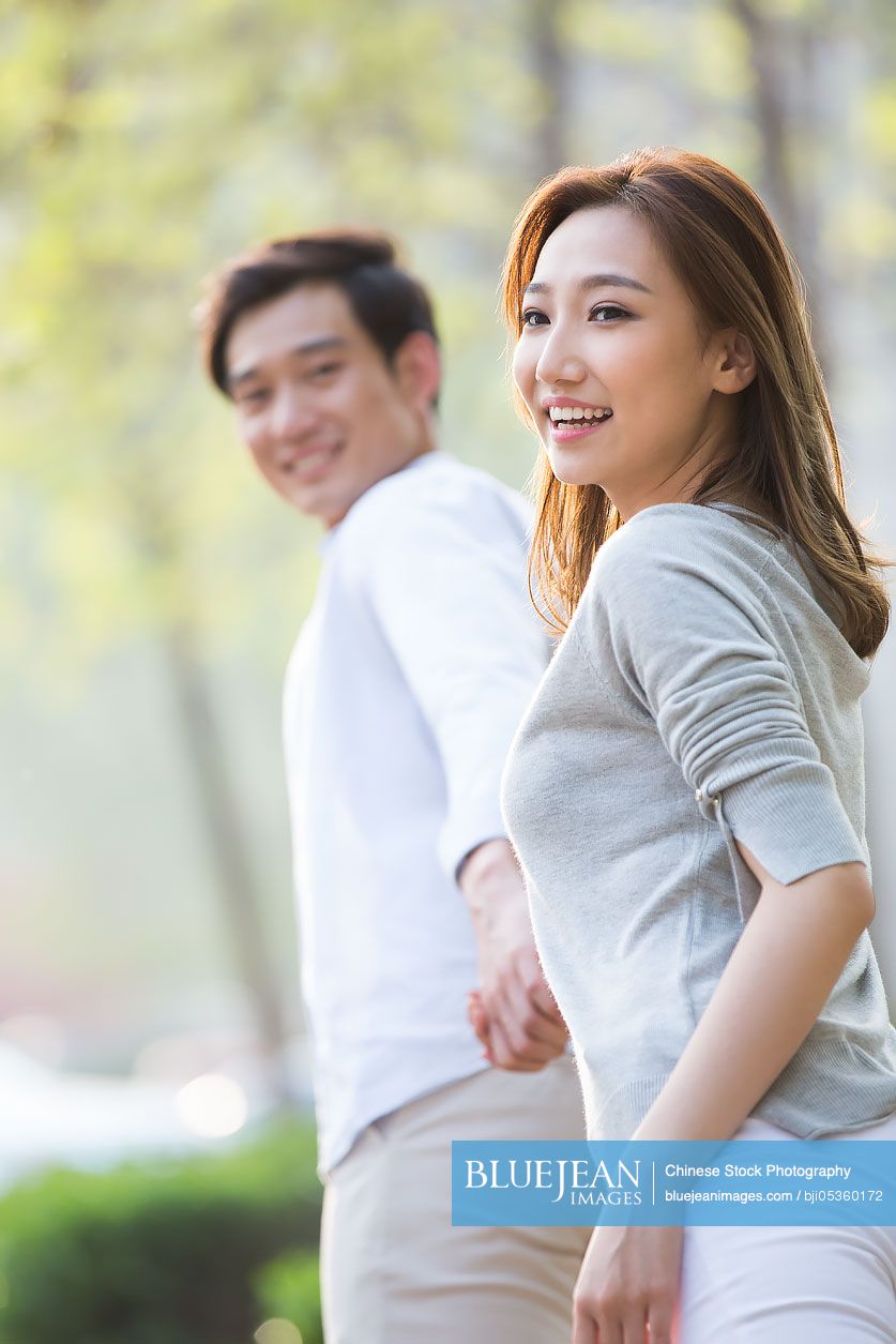 Happy young Chinese couple-High-res stock photo for download