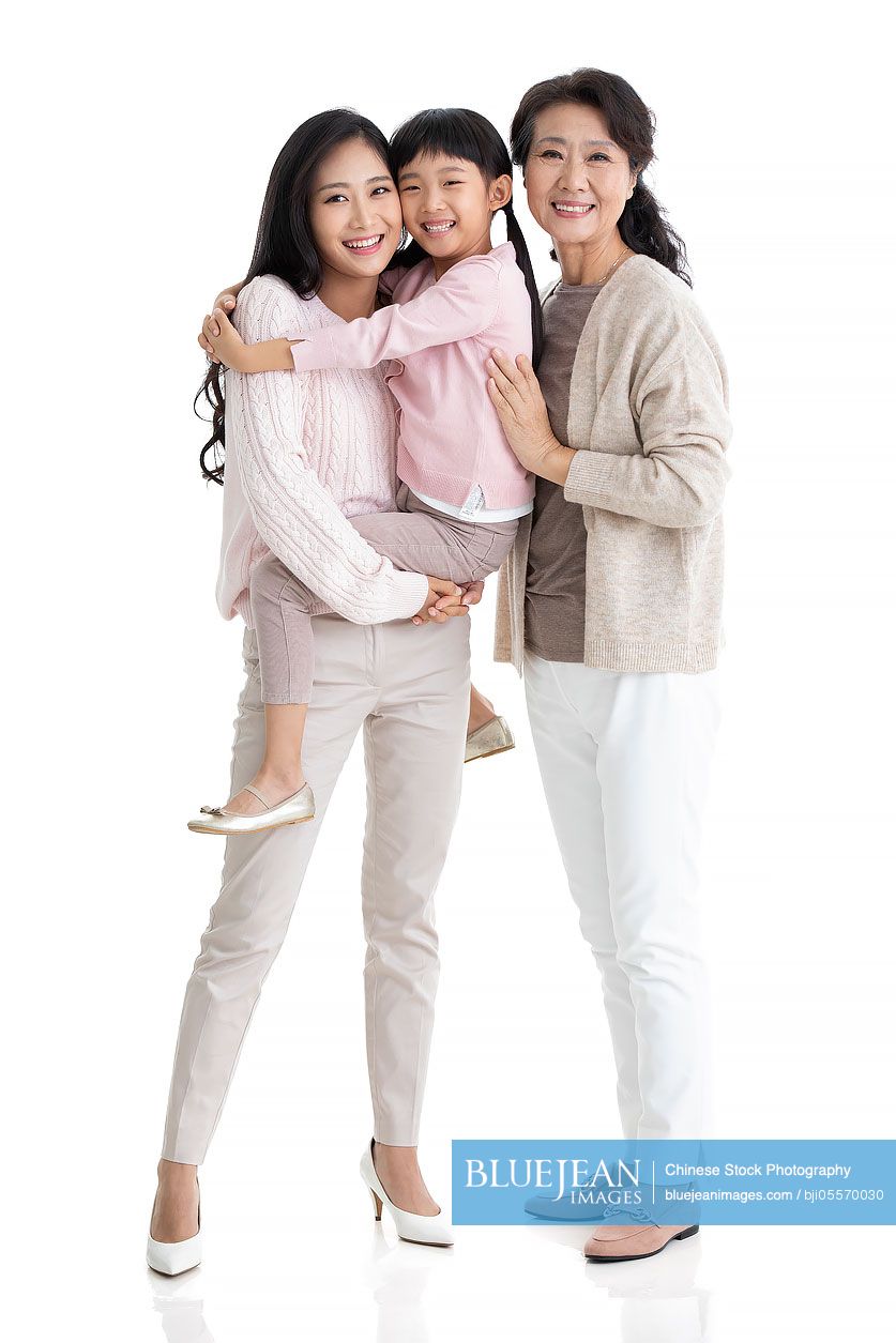 Happy Chinese family-High-res stock photo for download