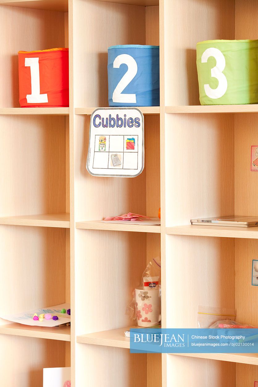 Lockers in classroom-High-res stock photo for download