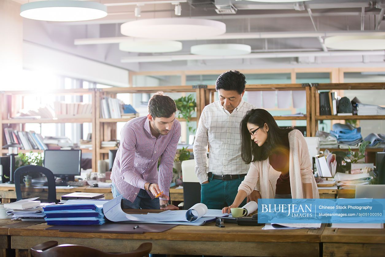 Architects working in the office-High-res stock photo for download