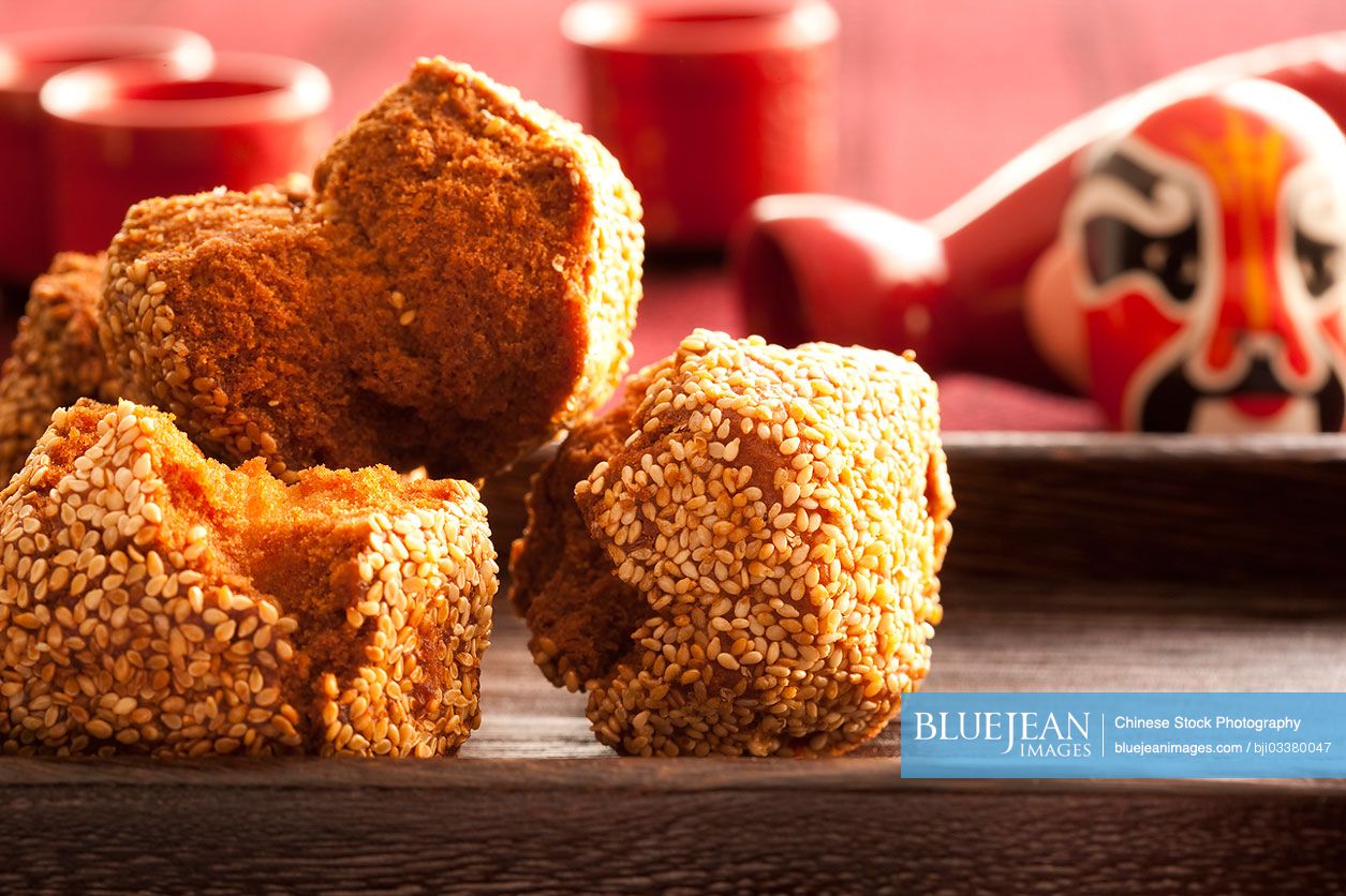 Chinese traditional food deep-fried dough cake-High-res stock photo for ...