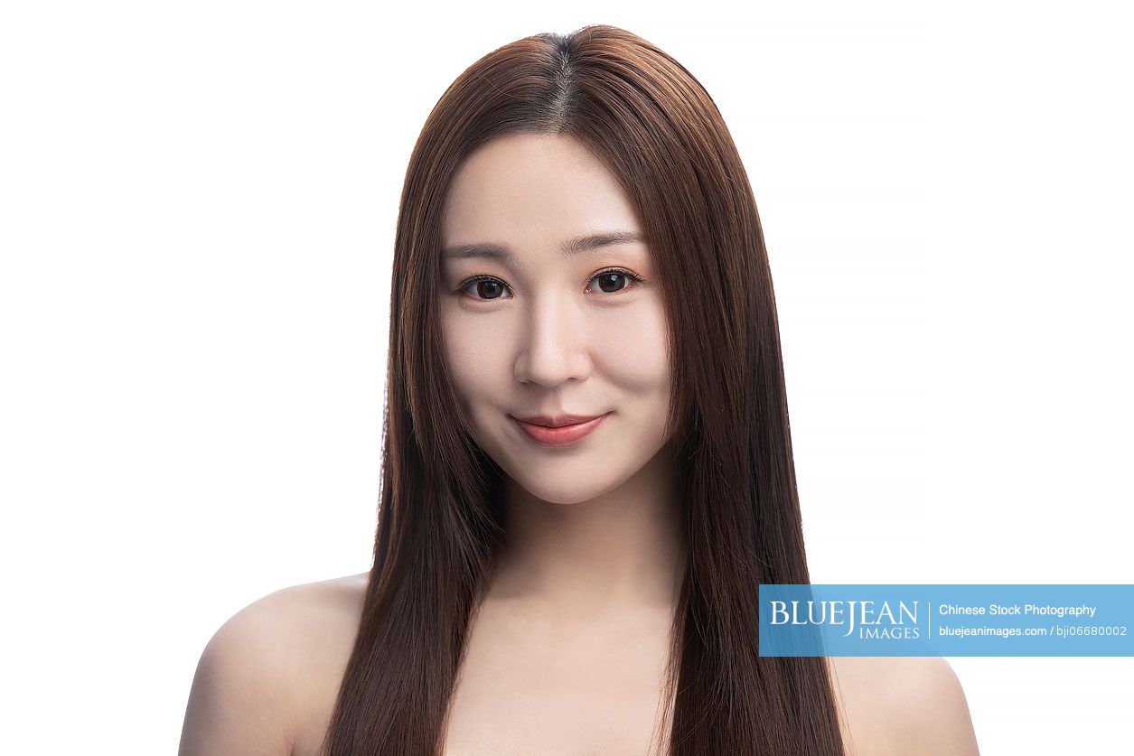 Portrait of beautiful young Chinese woman-High-res stock photo for download