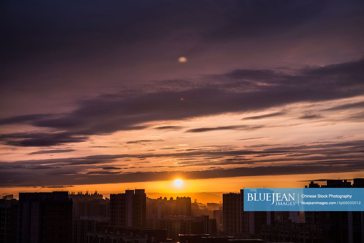 Sunset in Beijing,China-High-res stock photo for download