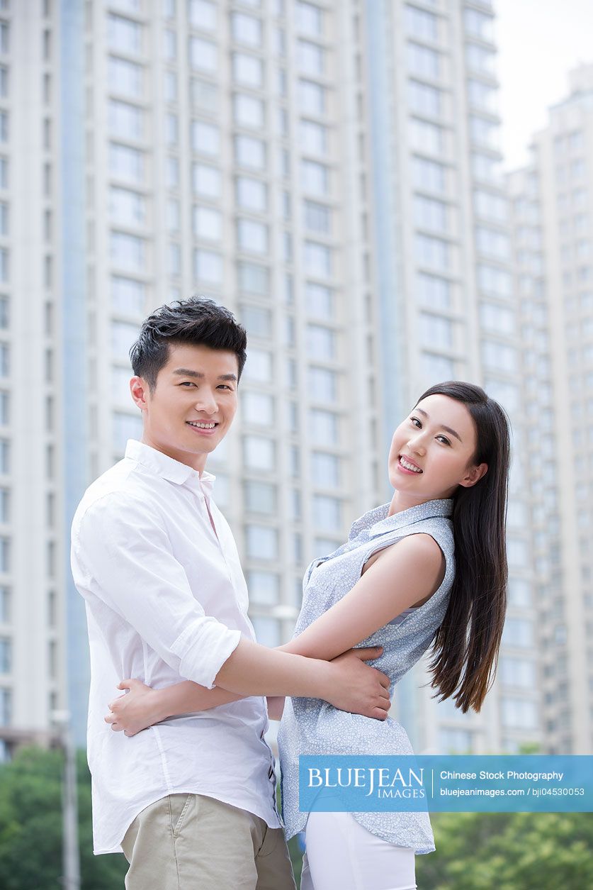 Happy young Chinese couple-High-res stock photo for download