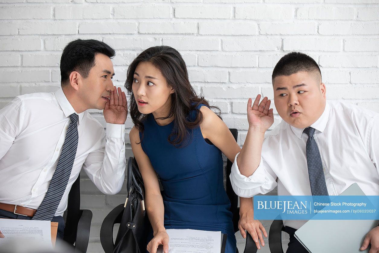 Chinese business people waiting for job interview-High-res stock photo ...
