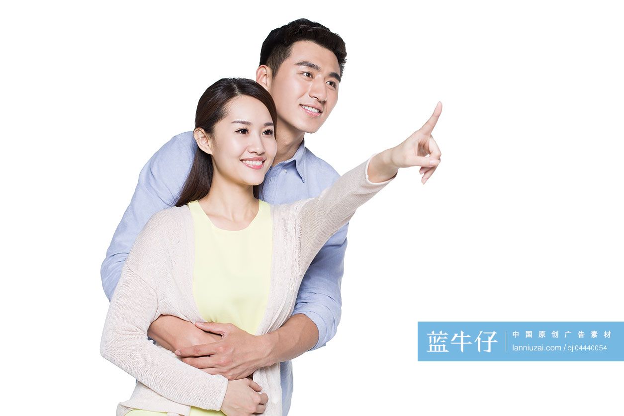 幸福的年轻情侣 蓝牛仔影像 中国原创广告影像素材