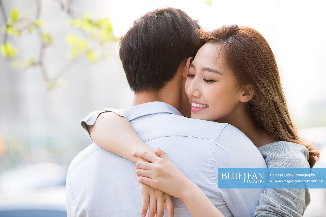 Happy young Chinese couple-High-res stock photo for download