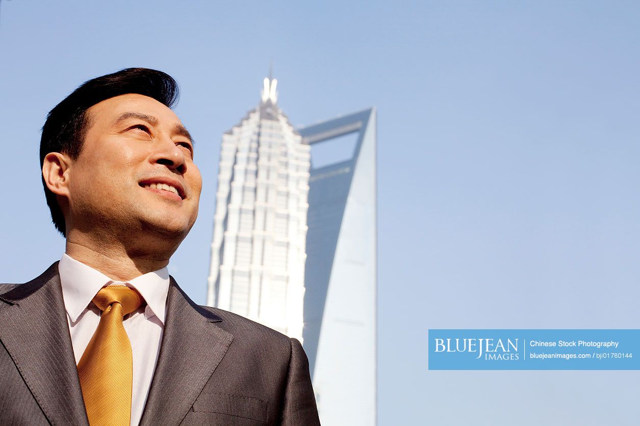 Portrait of Chinese businesspeople in Shanghai-High-res stock photo for ...