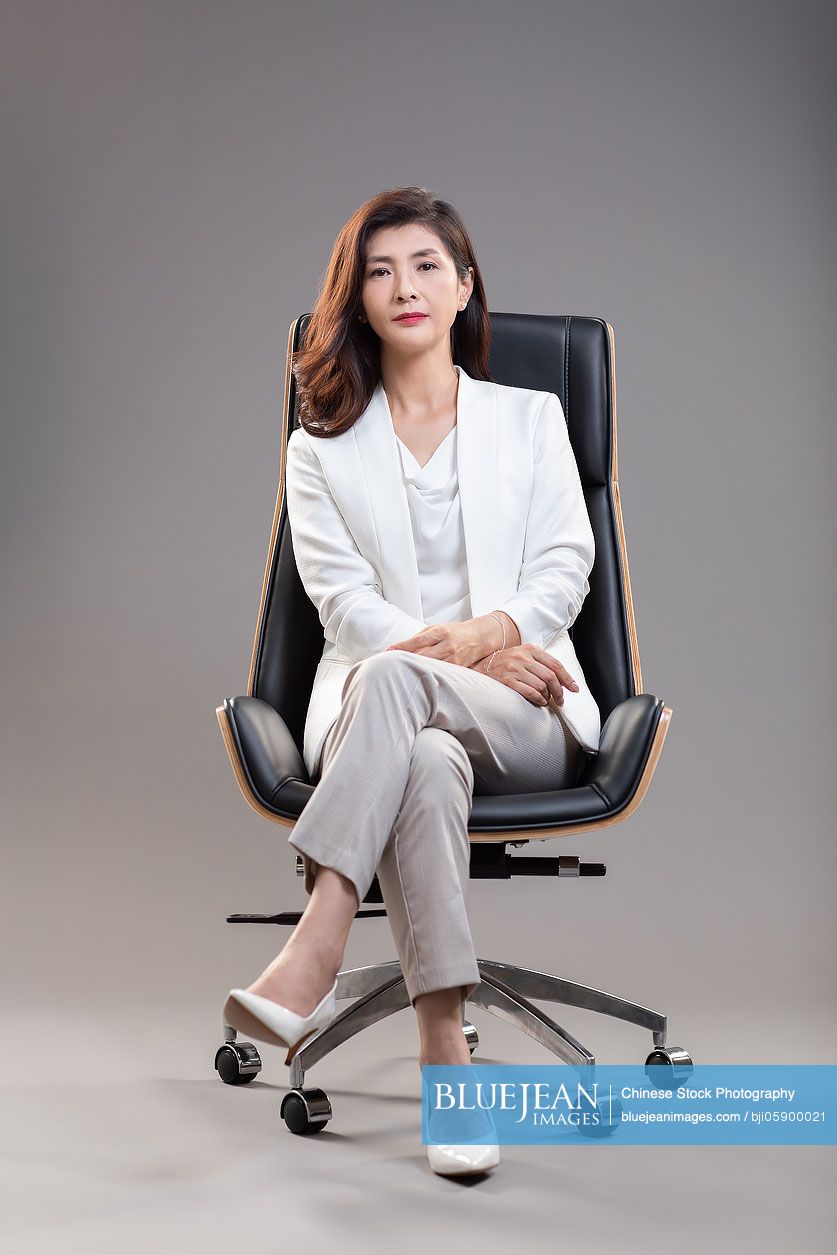 Portrait of middle-aged Chinese businesswoman-High-res stock photo for ...