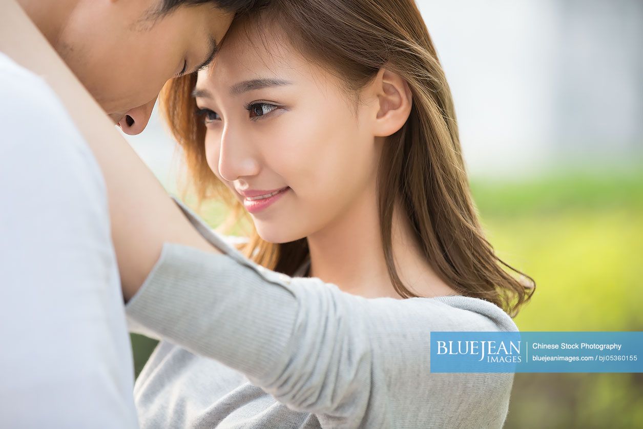 Happy young Chinese couple-High-res stock photo for download
