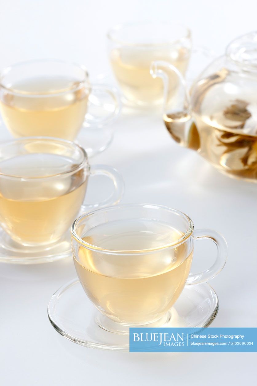 Transparent tea set with tea-High-res stock photo for download