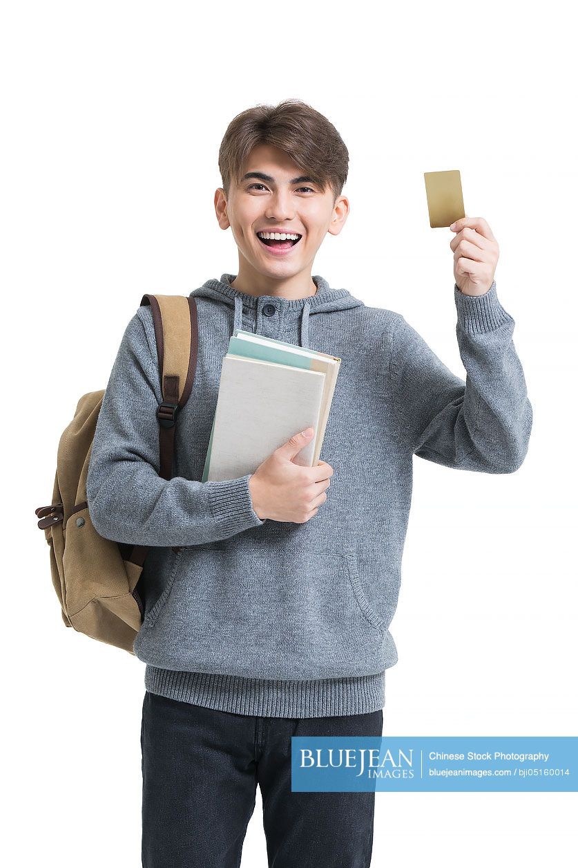 College Student Carrying Books