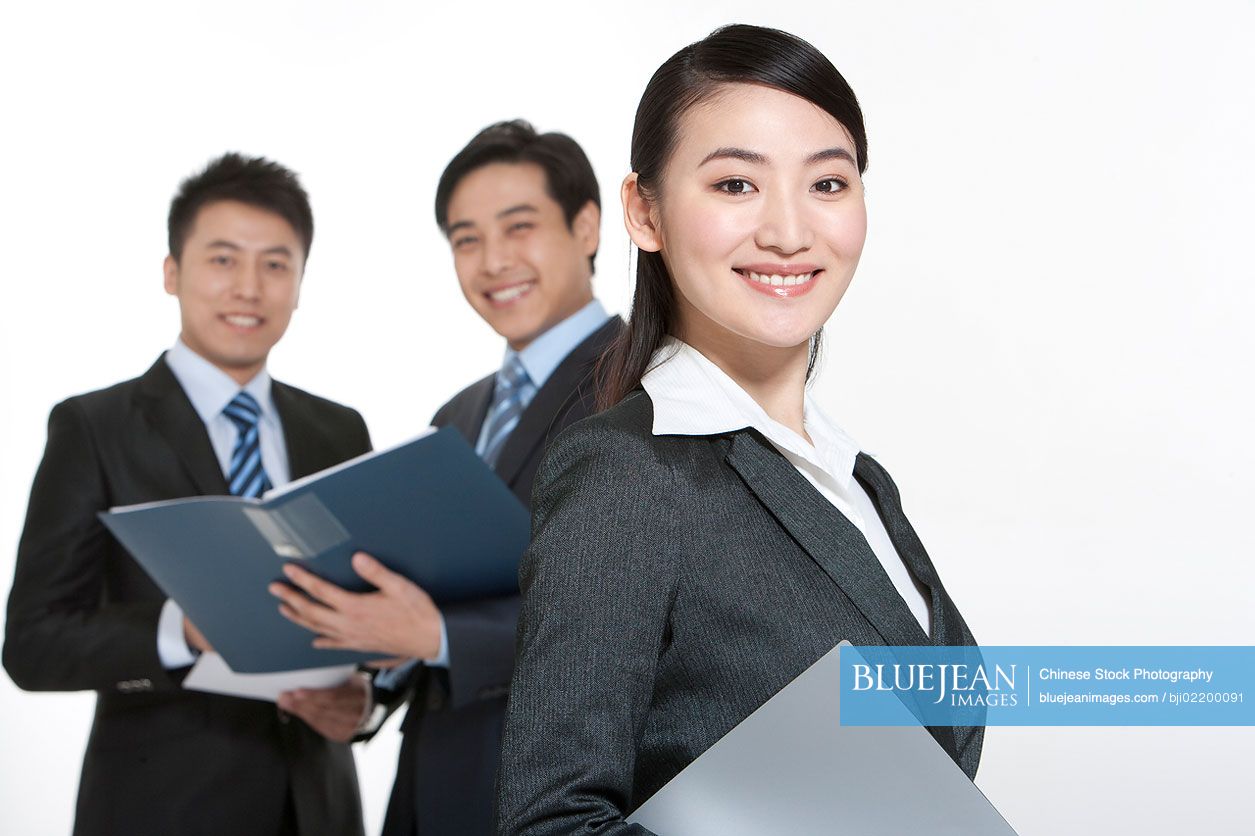 A team of Chinese businesspeople-High-res stock photo for download