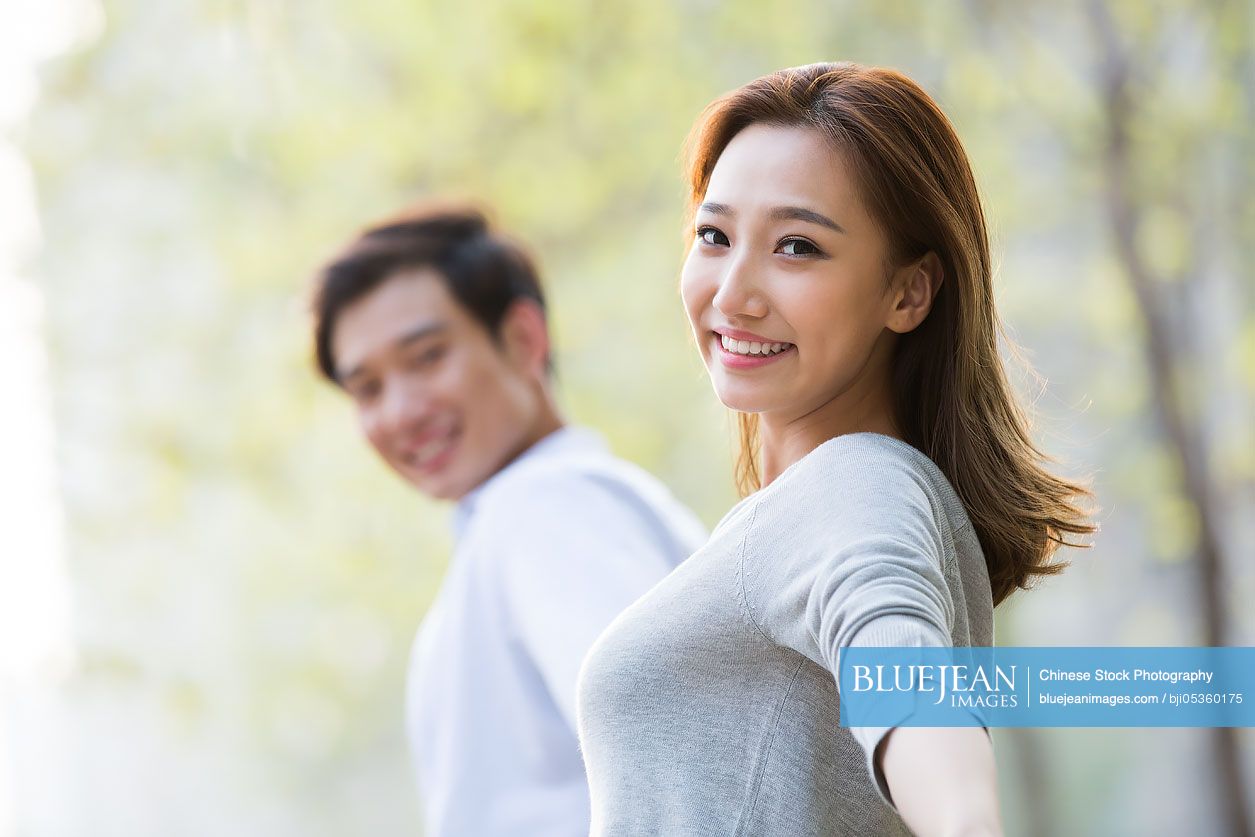 Happy young Chinese couple-High-res stock photo for download