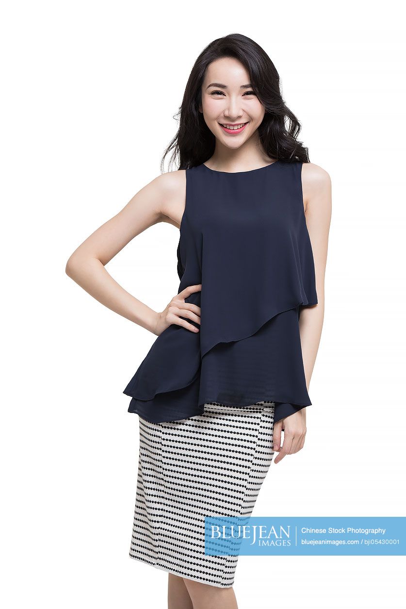 Happy beautiful young Chinese woman-High-res stock photo for download