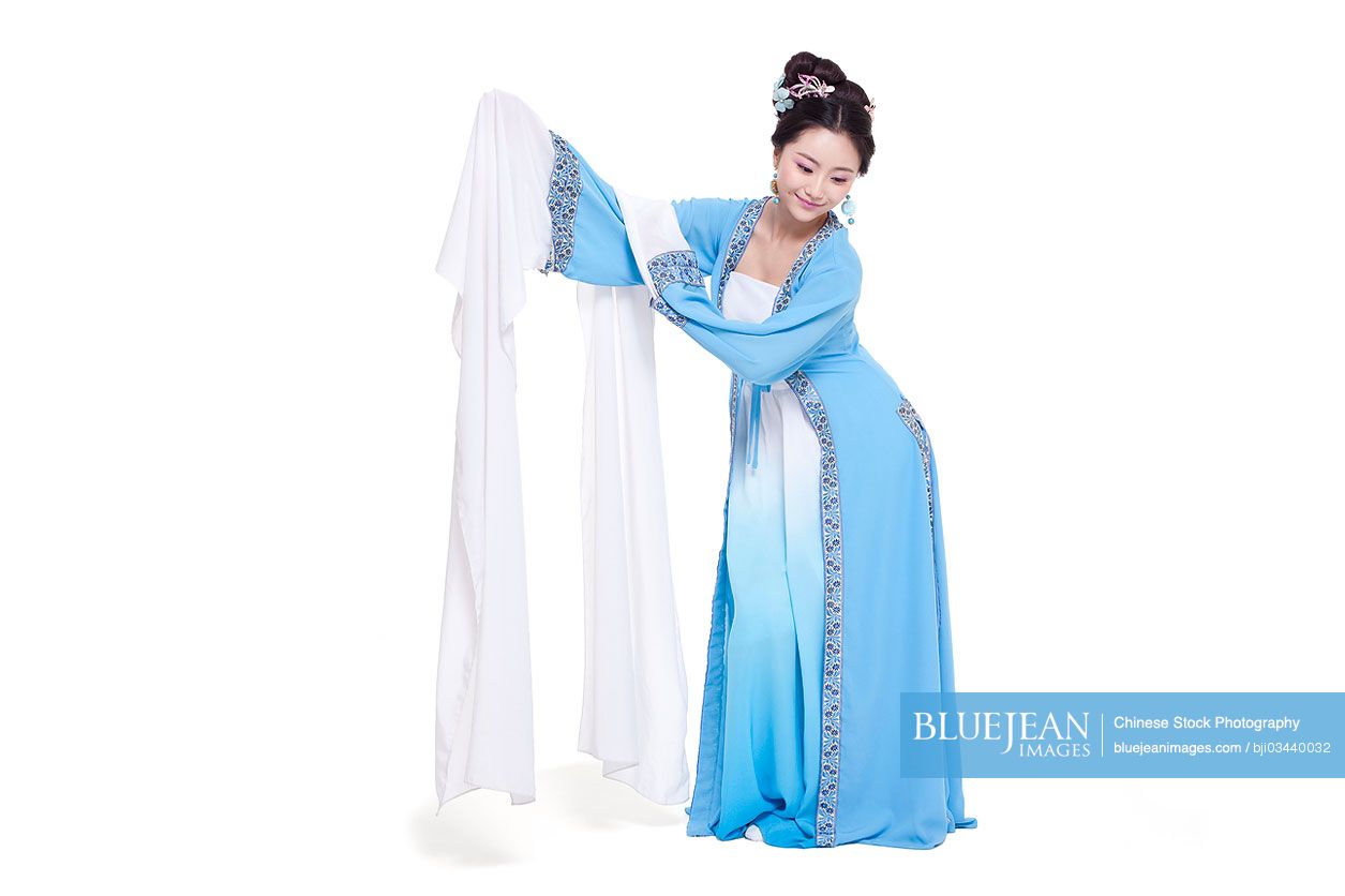 Young Chinese woman in traditional Chinese costume-High-res stock photo ...